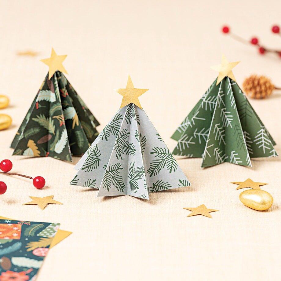 Origami, komplet božičnih likov - Minimu